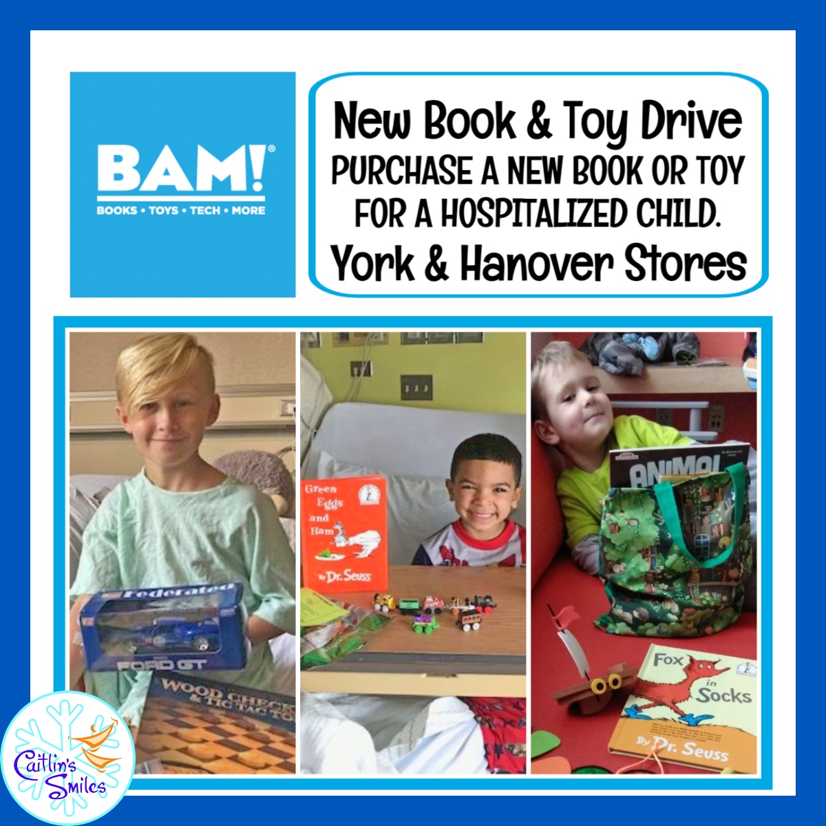 Holiday Book Drive 2022 – Caitlin's Smiles